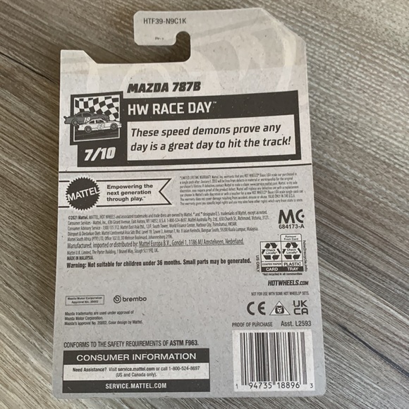 Toys | Hot Wheels 224 Super Treasure Hunt Mazda 787b Sth 2024 Hw Race ...